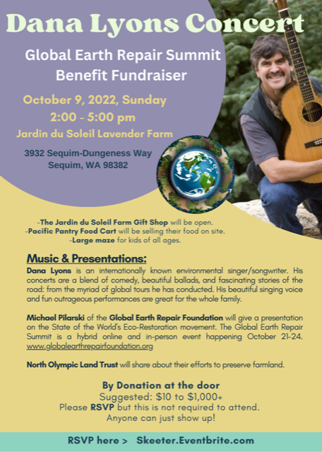 Event: Dana Lyons Concert Oct 9 | Olympic Peninsula Environmental News